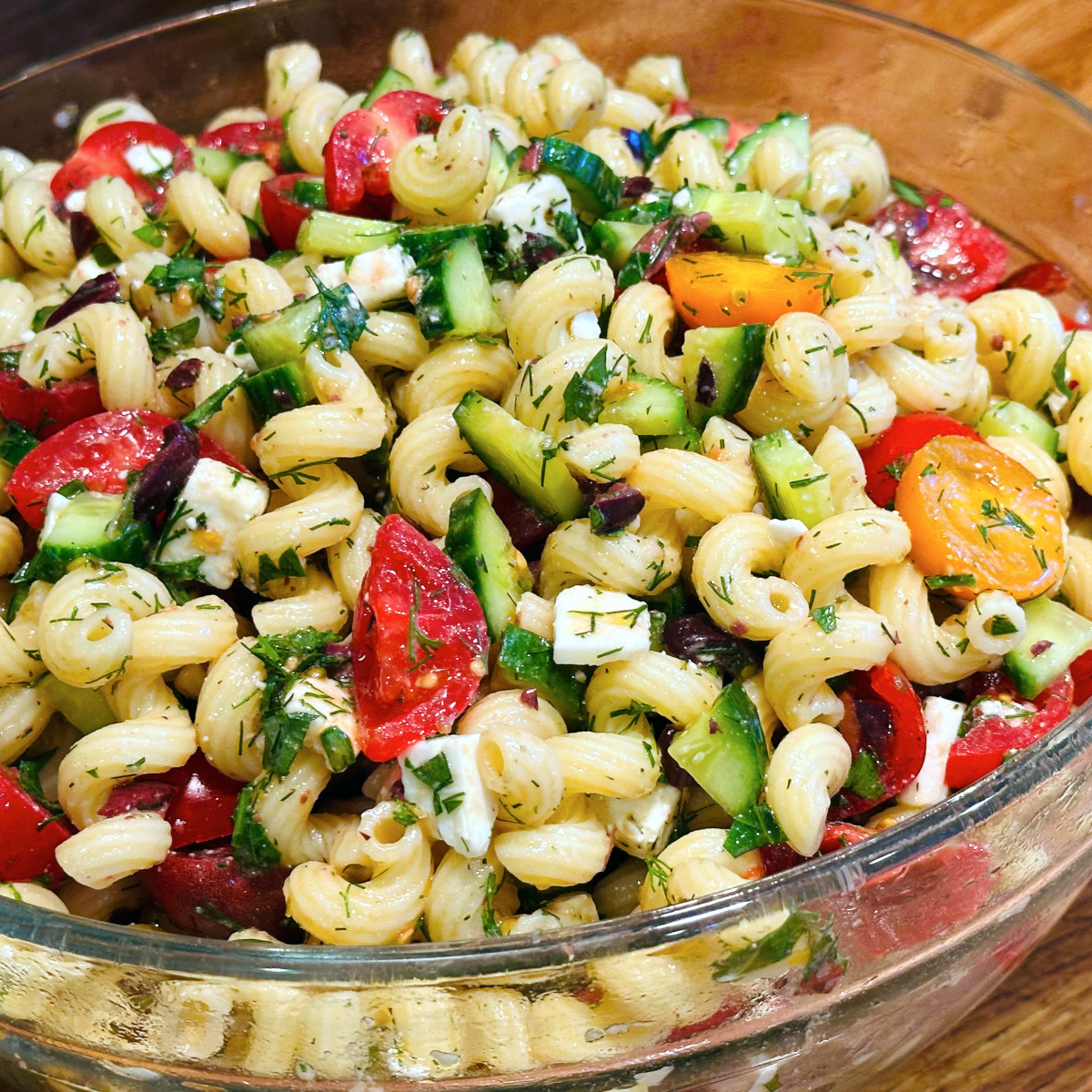 Greek Pasta Salad - Secret Kitchen Society